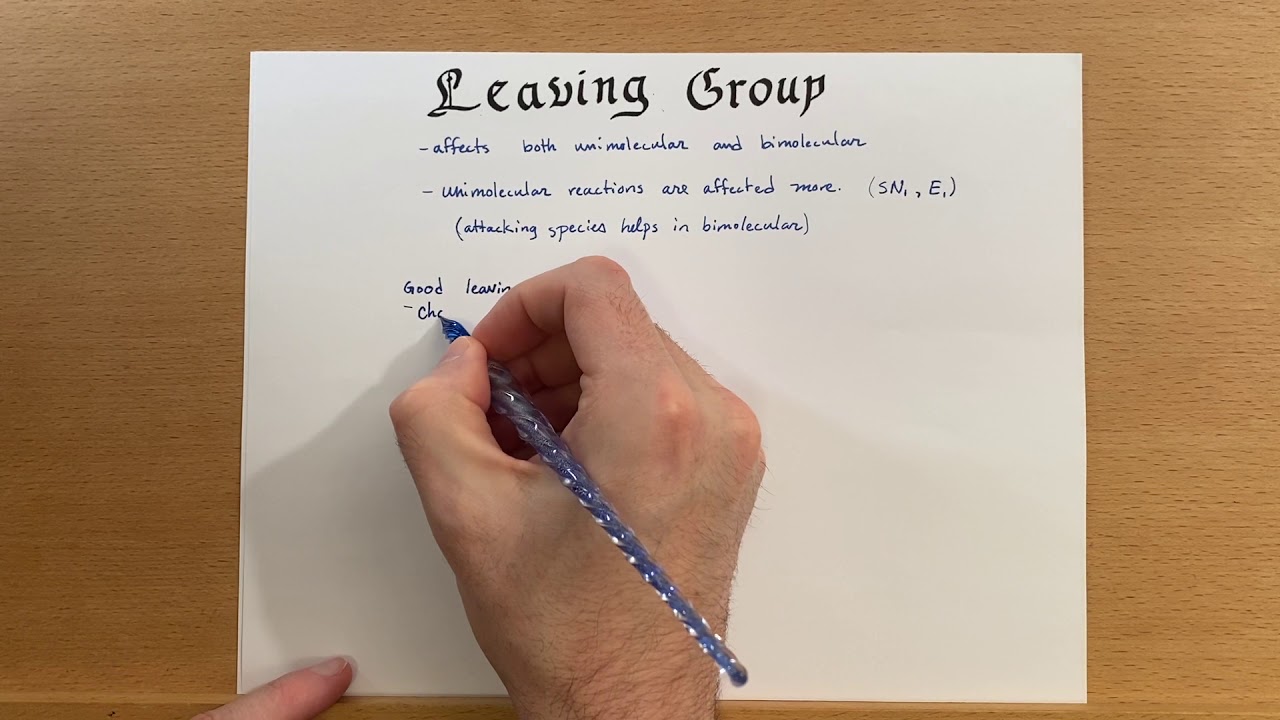Leaving group ability - YouTube
