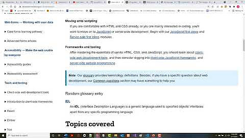 MDN Learn Web Development - Fall 2021 - YouTube