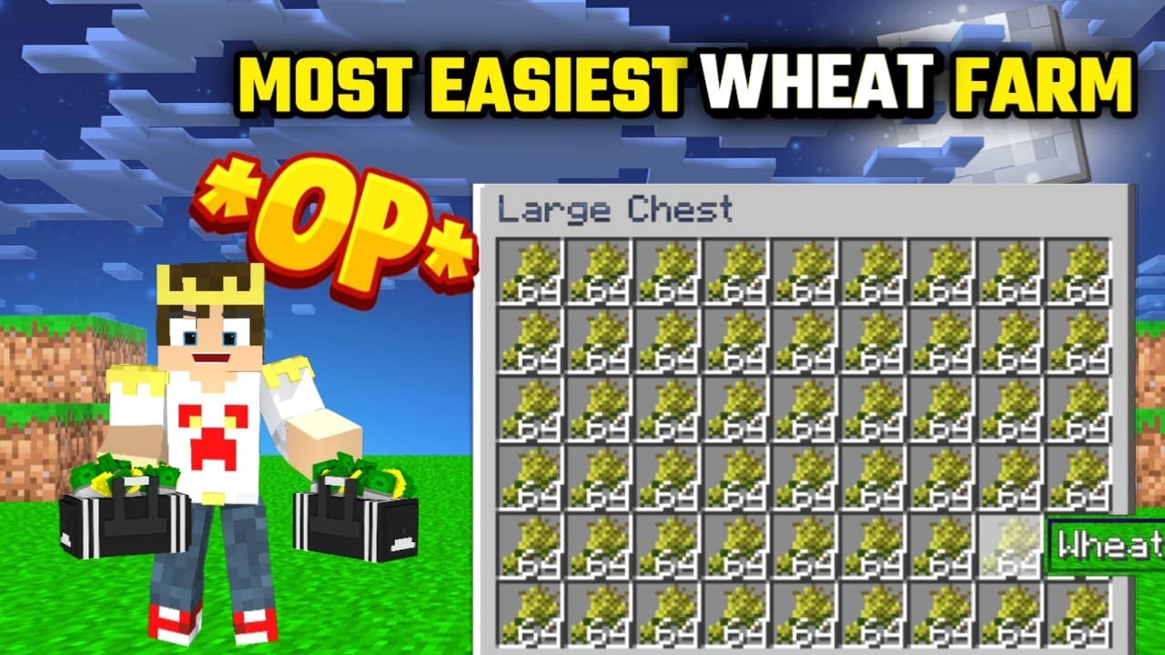 BEST 1.20 AUTOMATIC WHEAT FARM TUTORIAL in Minecraft Bedrock (MCPE ...