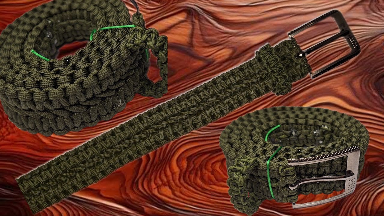 How to make Paracord belt Tutorial. - YouTube