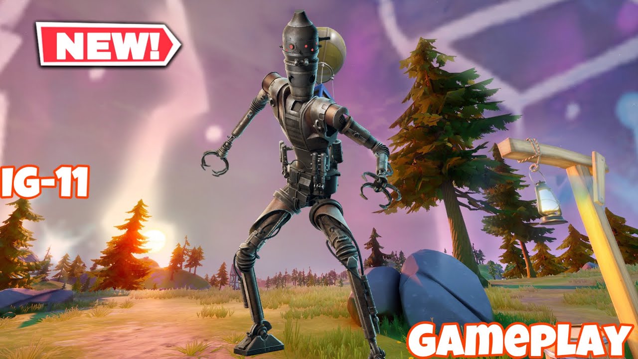 New IG-11 Fortnite Skin Gameplay - YouTube