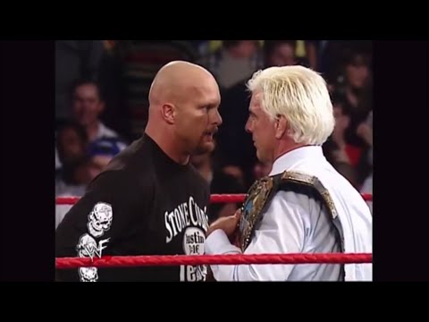 Vince Tries To Strip Stone Cold Steve Austin Of The Title Ric Flair Stops Him WWE Raw 11-19-2001