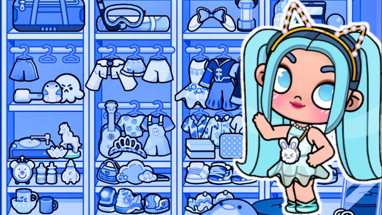 All Blue Items In Avatar World // Toka life Story // Game // Avatar ...