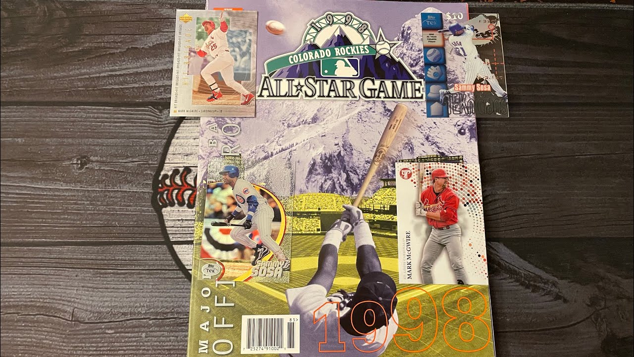 150) A Look Through The 1998 MLB All Star Game Program From Coors Field ...