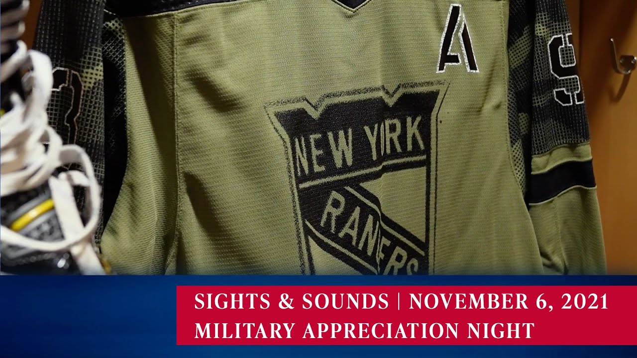 New York Rangers: Sights and Sounds | Nov. 8 2021 Military Appreciate ...