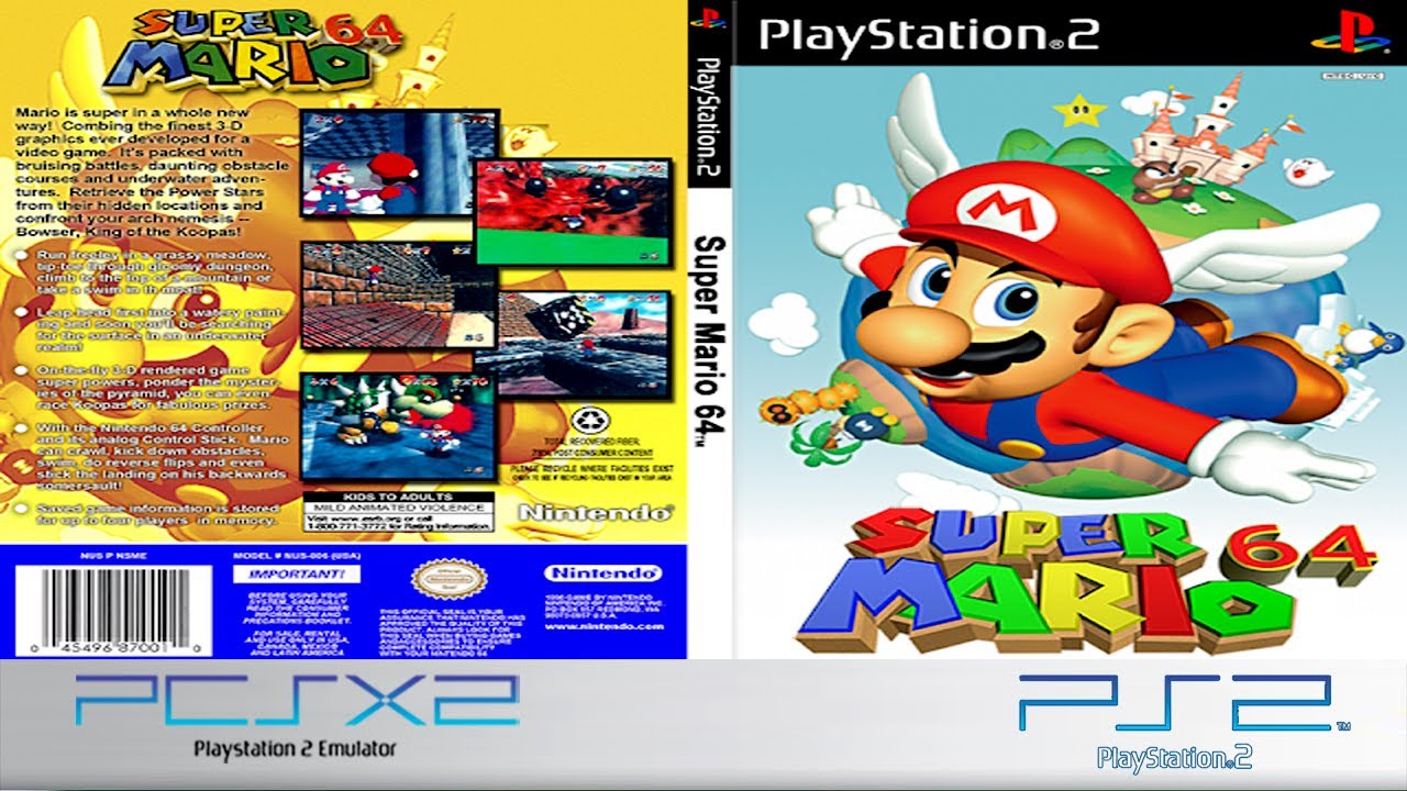 PCSX2 PS2 - Super Mario 64 (PORT for PS2) - YouTube