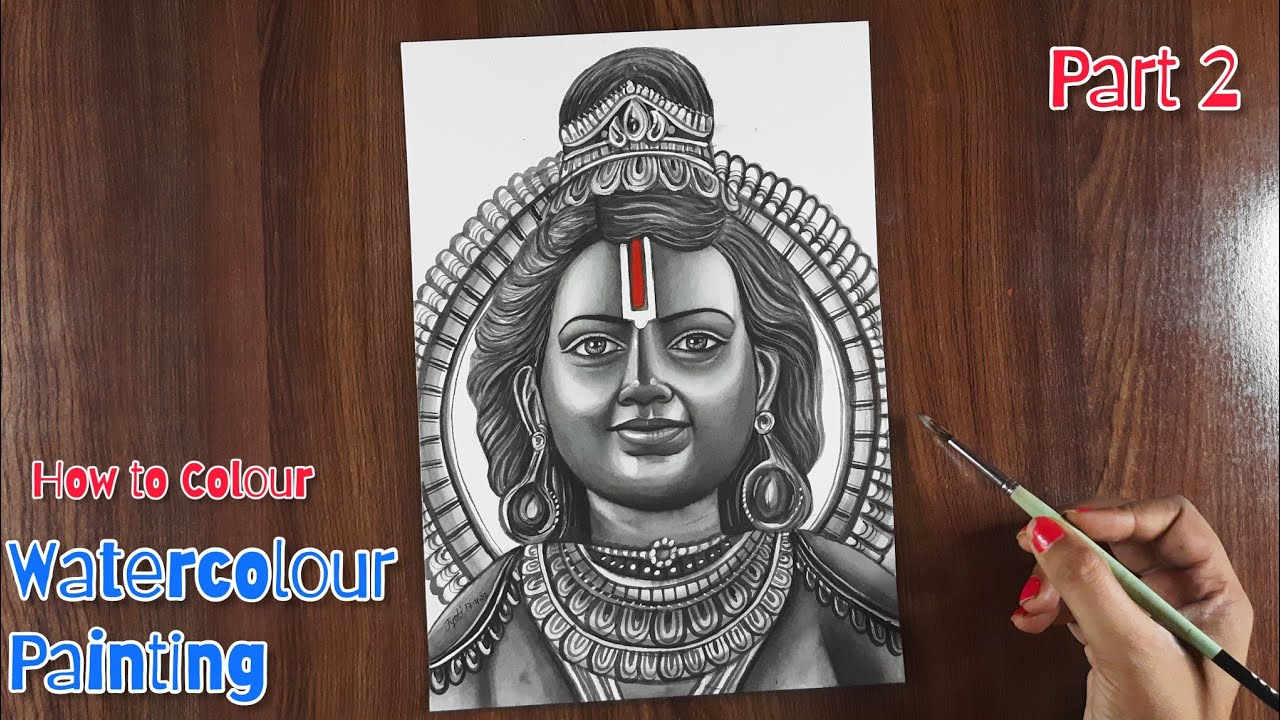Ayodhya Ram lala Drawing Tutorial PART 2, Ram lala ki murti Ayodhya ...