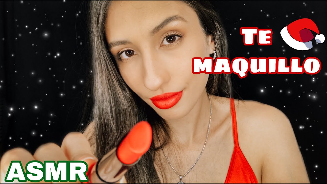 ASMR español - Te maquillo para Navidad🎄| Roleplay - YouTube