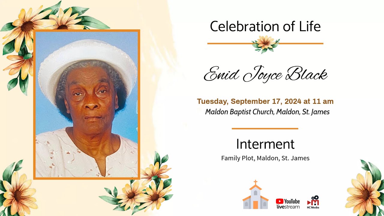 Celebrating the life of Enid Joyce Black - YouTube