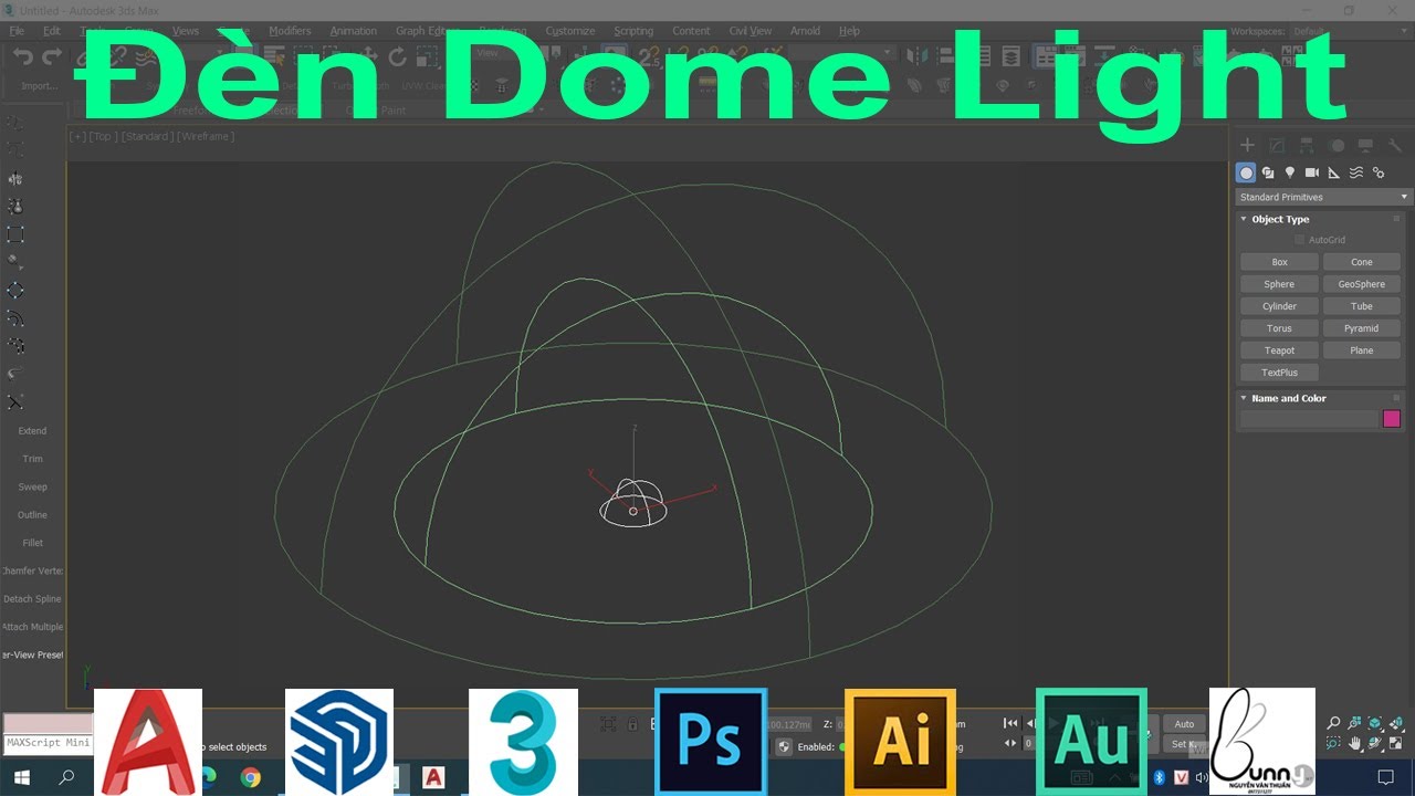 Cách đặt đèn dome light trong vray 5.2 trong 3dmax | Đèn dome light trong 3dsmax vray 5.2 - YouTube
