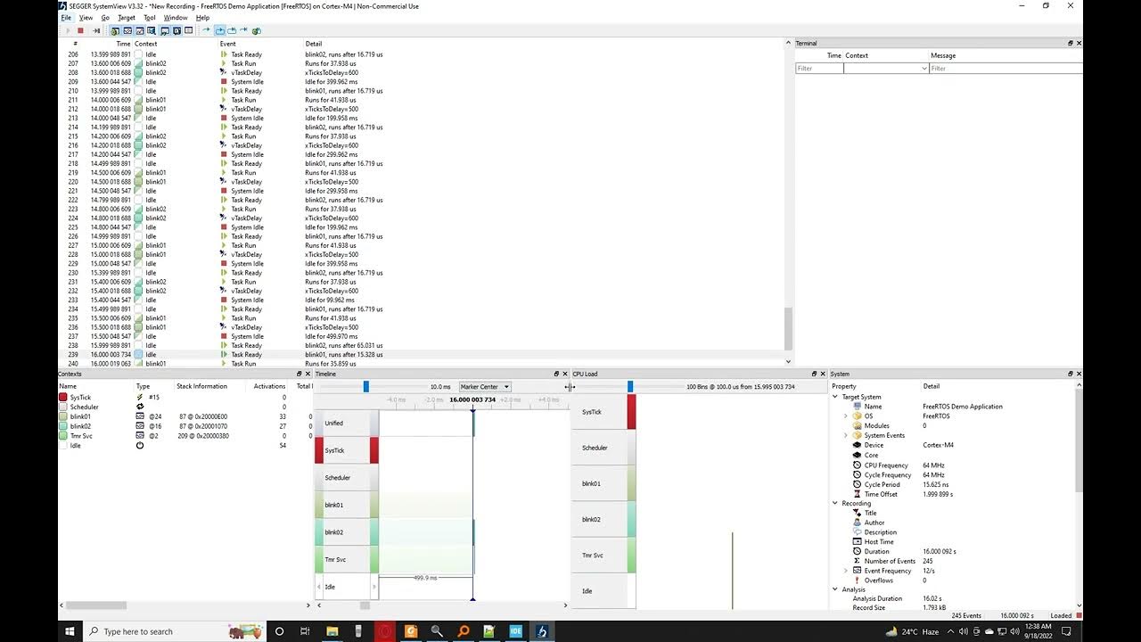 RTOS DEBUGGING USING SYSTEM VIEW ON STM32 - YouTube