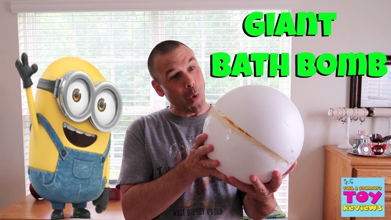Giant Surprise Bath Bomb Minions Mineez Despicable Me 3 Toy Review ...