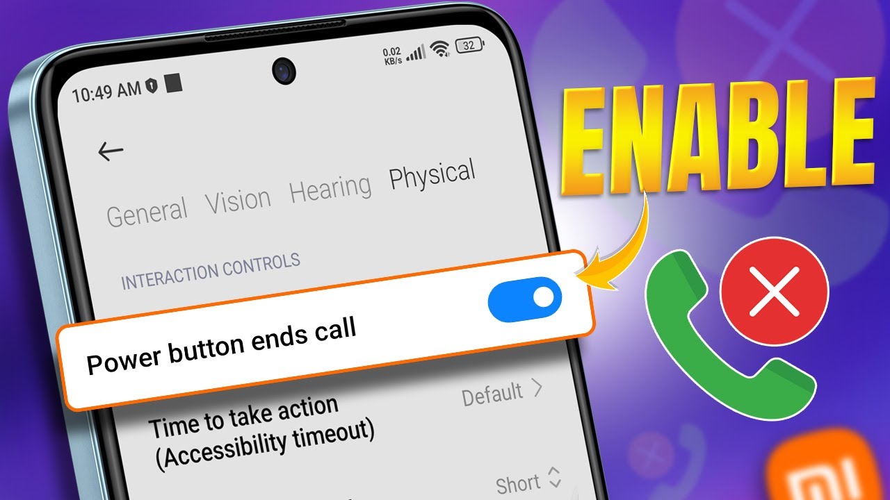 How to Set Power Button to End Call on Xiaomi | Easy Accessibility ...