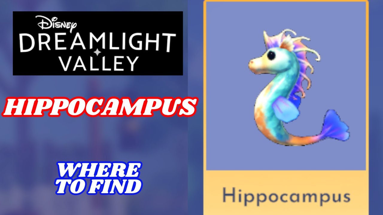 Hippocampus (Where to find) - Disney Dreamlight Valley - YouTube