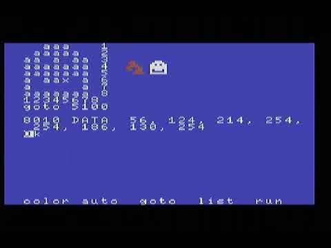 MSX BASIC Programming Simple Sprite Designer - YouTube
