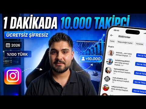 1 DAKİKADA 10K İNSTAGRAM TAKİPÇİ ARTTIRMA HİLESİ - ŞİFRESİZ ÜCRETSİZ İNSTAGRAM TAKİPÇİ HİLESİ 2026