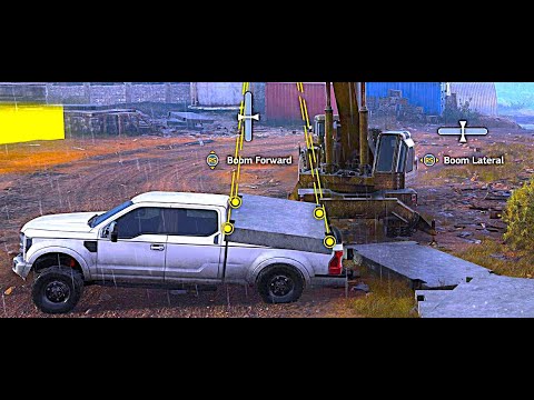 RoadCraft concrete slab on pickup truck - YouTube