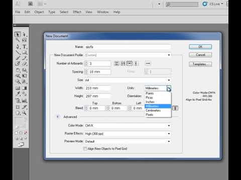 Adobe Illustrator CS3 - File New - YouTube