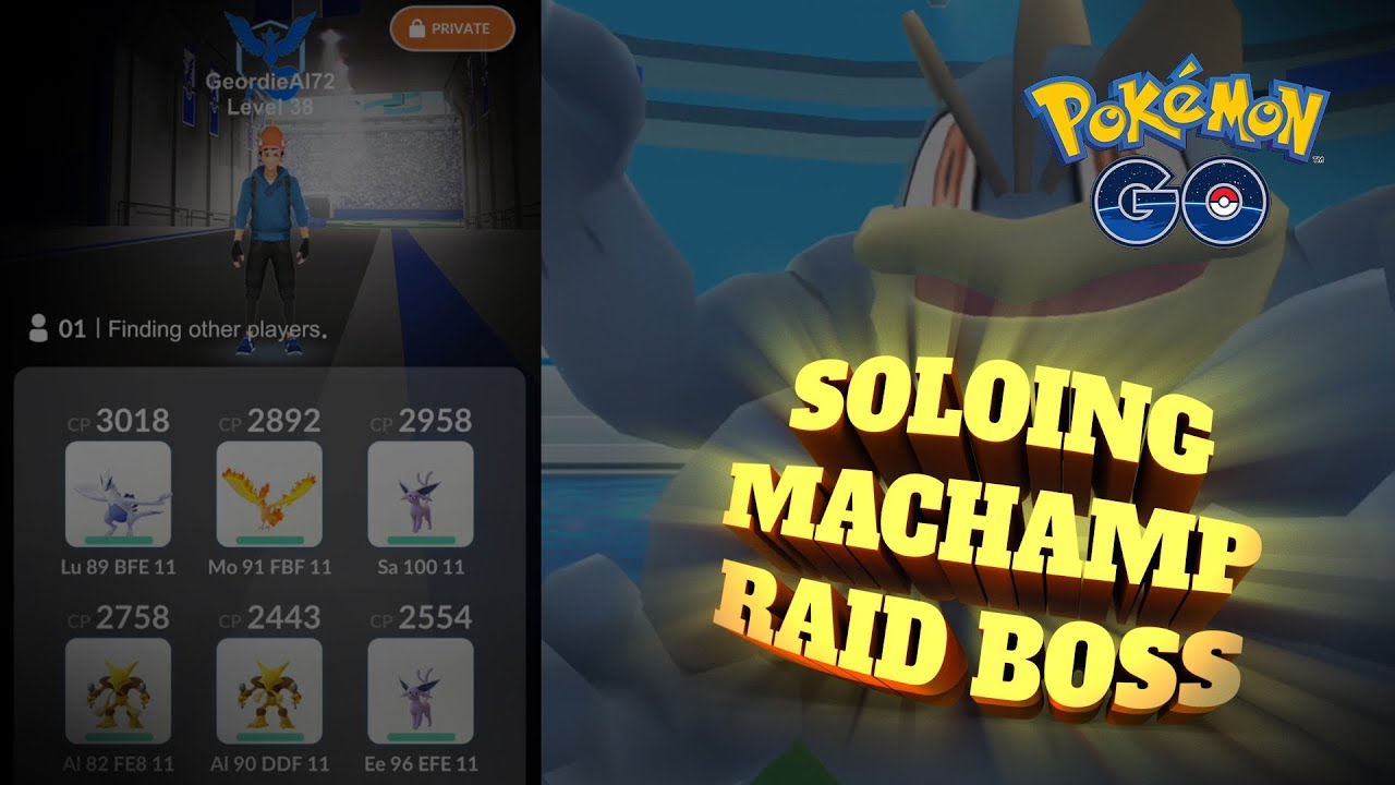 First time attempting a solo Machamp raid, Went surprisingly smoothly ...
