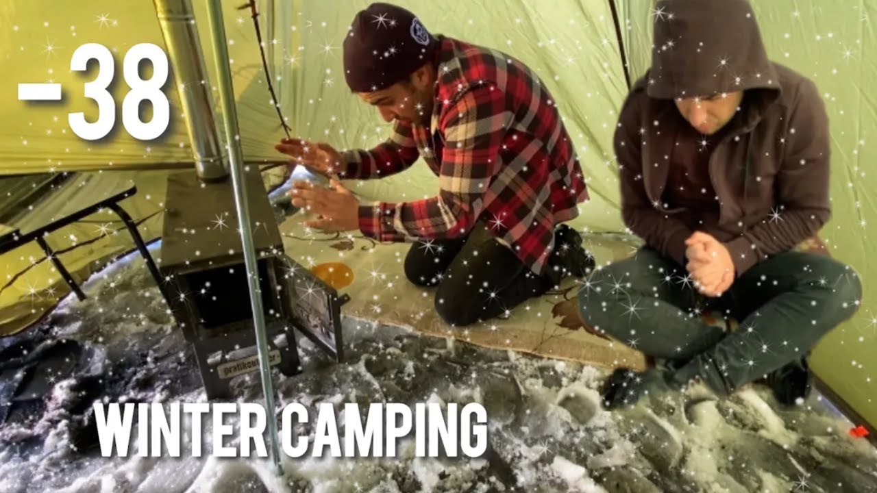 EXTREME Winter SNOW STORM -38F WINTER CAMPING WINTER STORM hits HOT ...