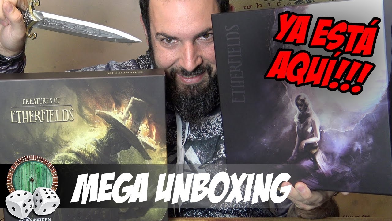 ETHERFIELDS | UNBOXING | Por fin nos llegó el KickStarter!!!! - YouTube