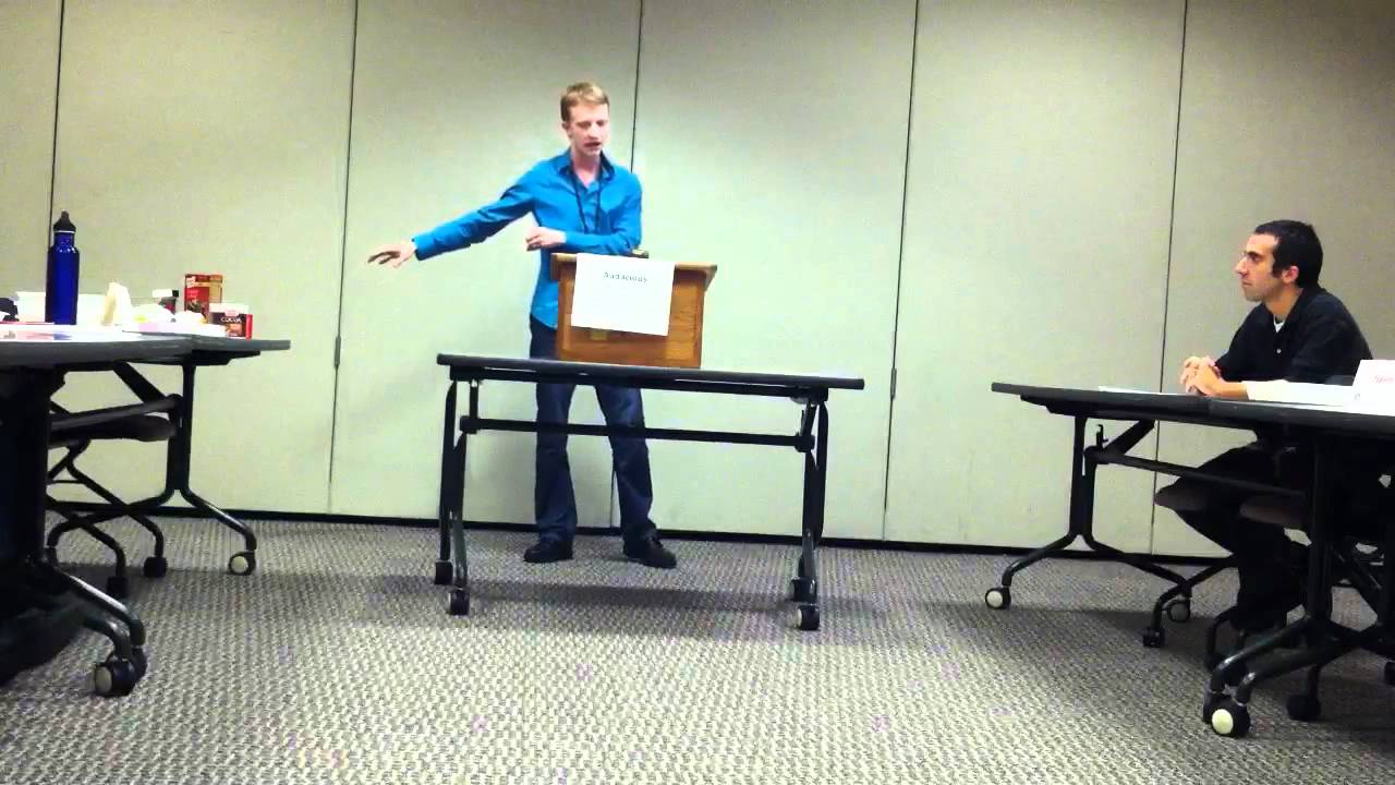 Toastmasters Speech #4 - Life is What You Make It - YouTube