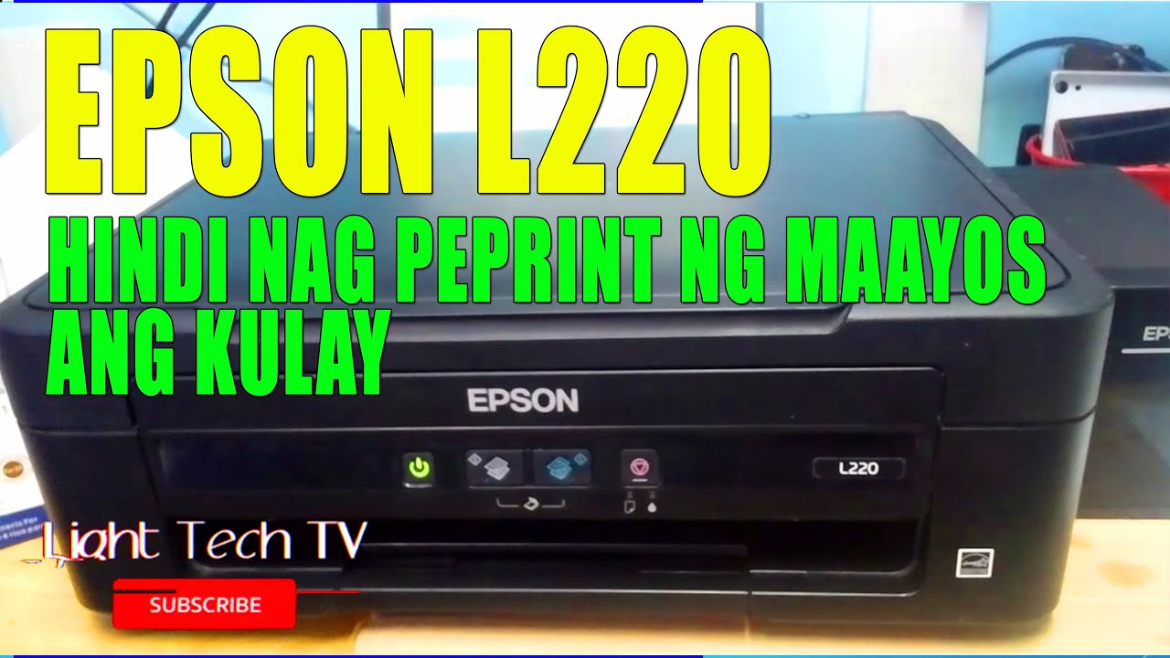 EPSON L220 COLOUR PRINTING PROBLEM YouTube