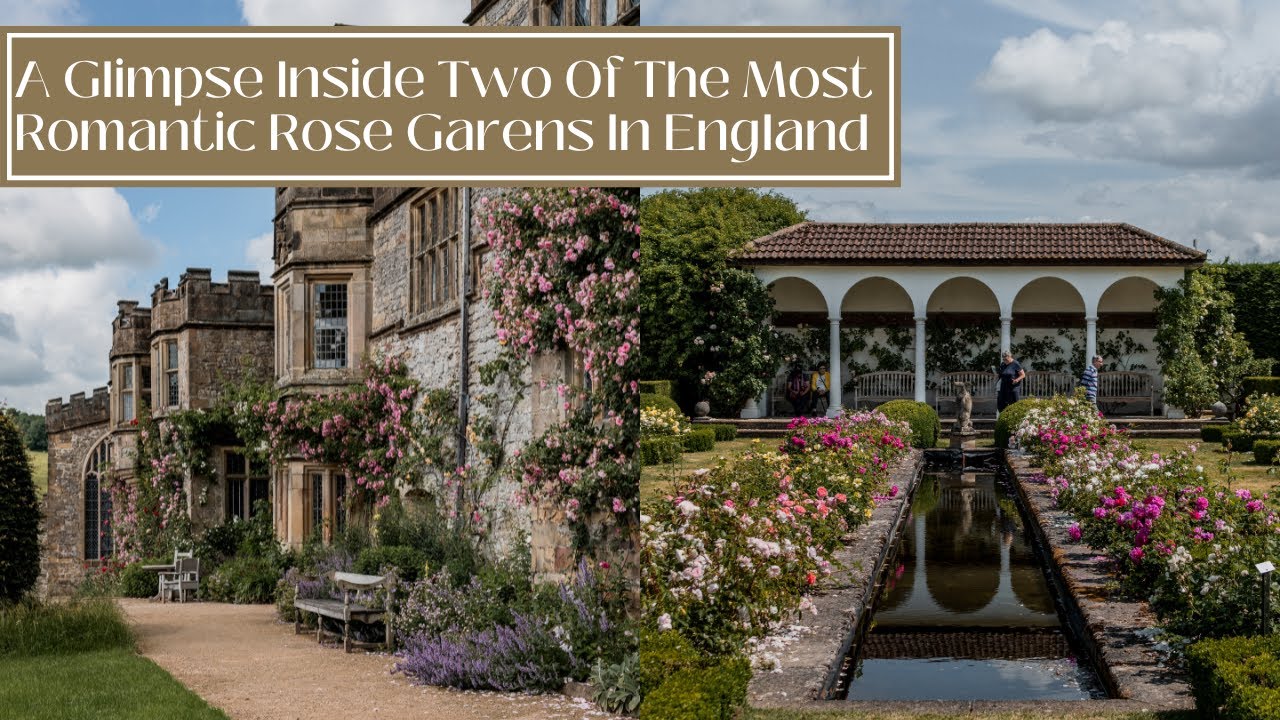 A GLIMPSE INSIDE TWO ROMANTIC ENGLISH ROSE GARDENS - Haddon Hall and ...