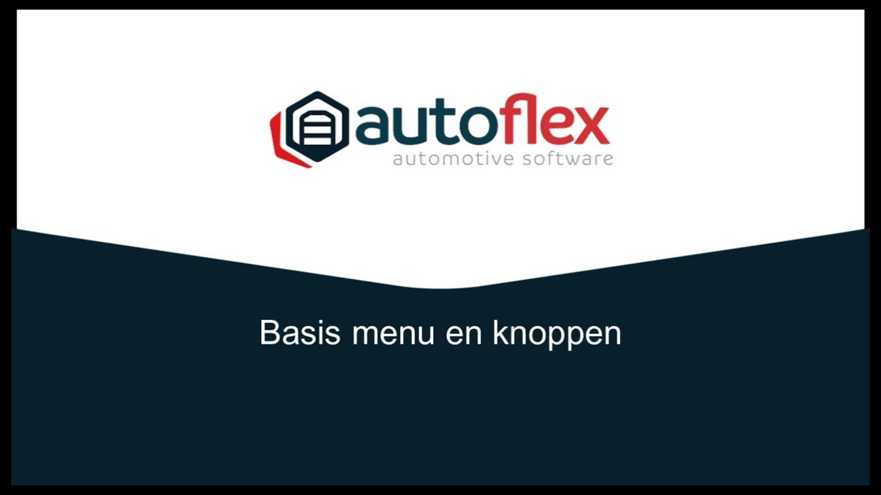 Autoflex 10 - Basis menu en knoppen - YouTube