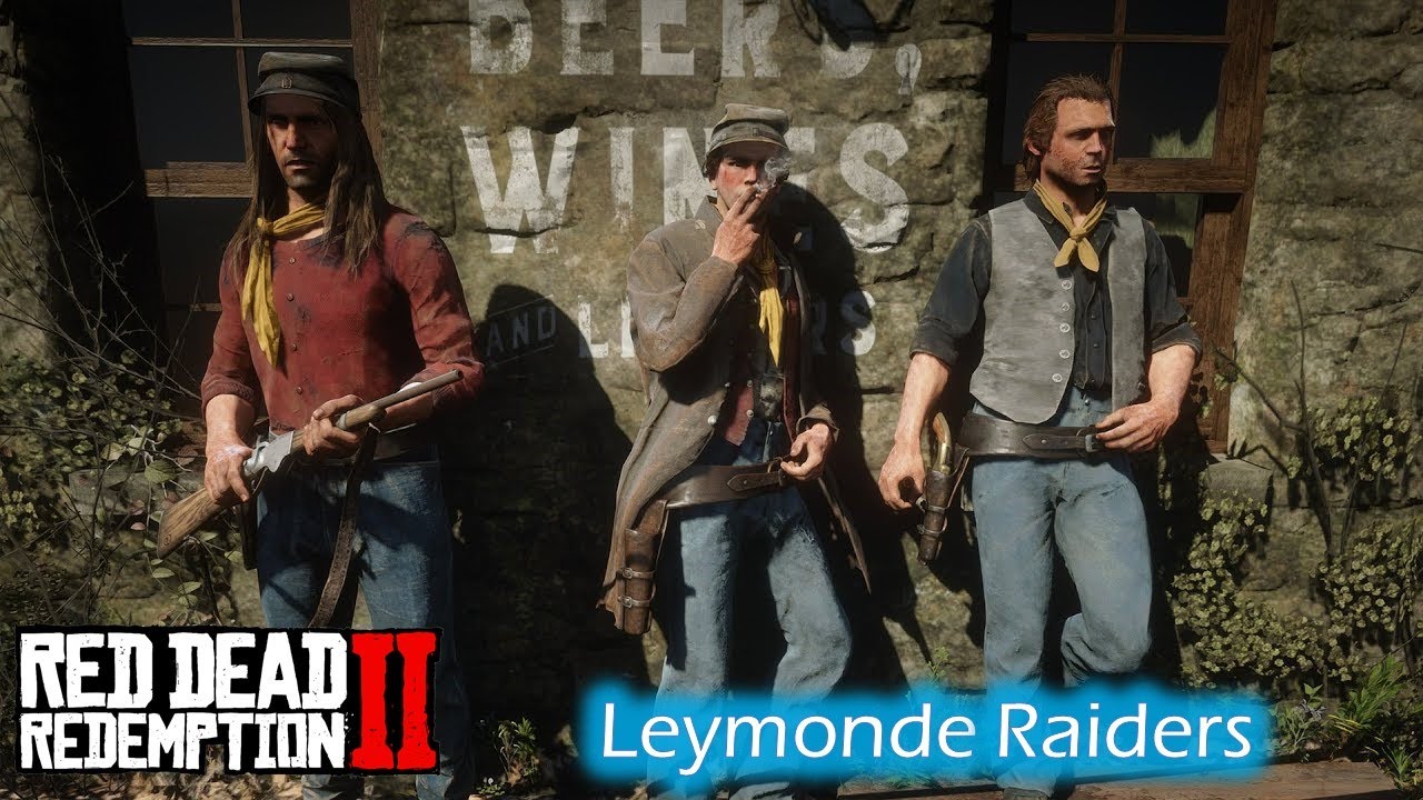 When Arthur Morgan meets the Leymonde Raiders in RDR 2 |Red Dead ...