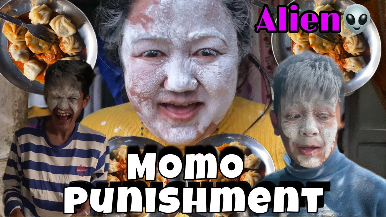 Funny Hot Spicy Momo Challenge With Family || Alien 👽 in Nepal 😂😂 - YouTube