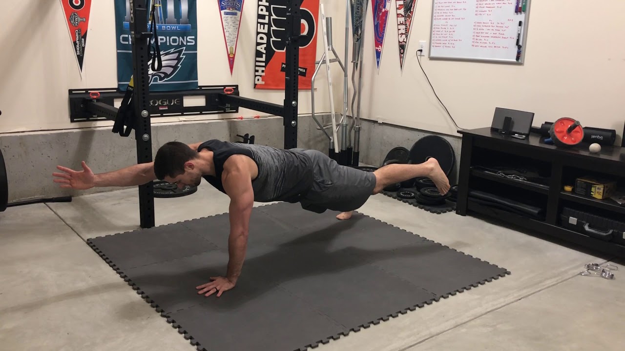 High Plank Bird Dog - YouTube