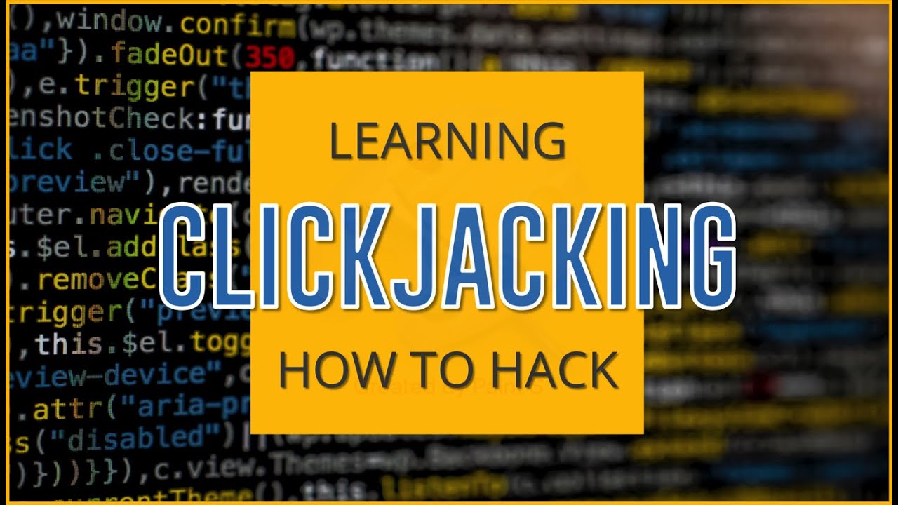Clickjacking Attack For Example Security Awareness Youtube