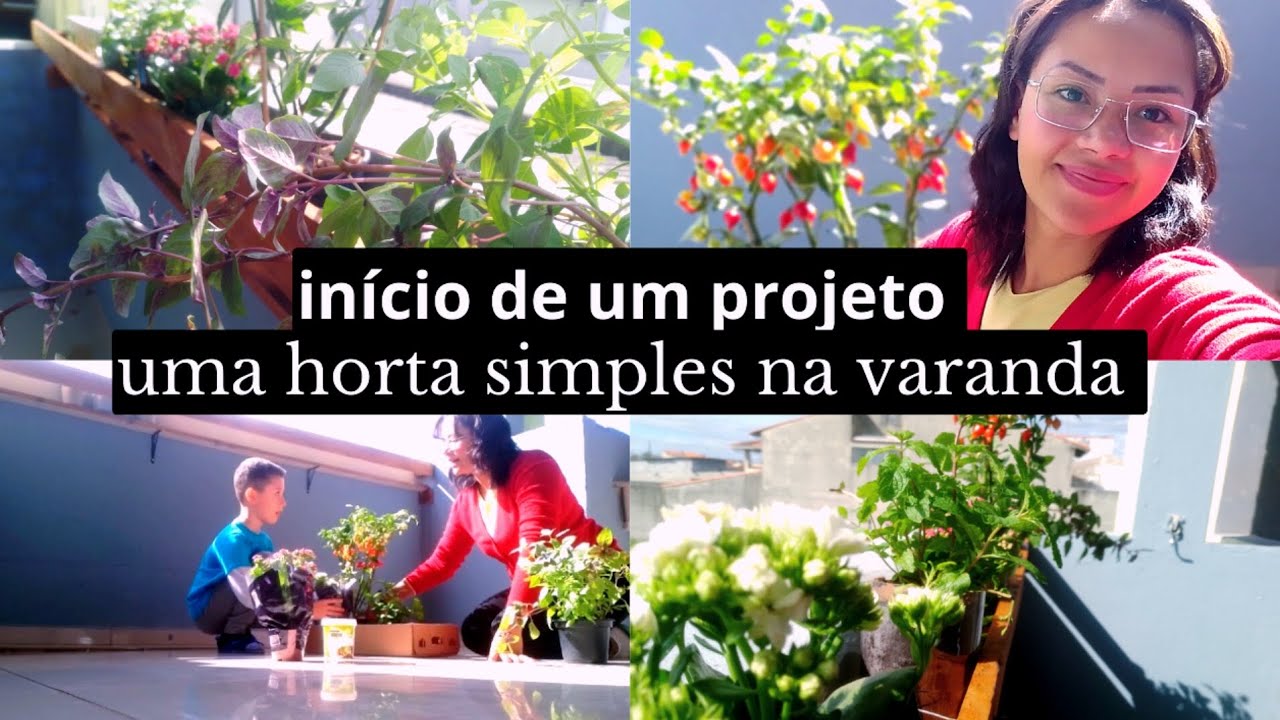 UMA MINI HORTA NA VARANDA, PRIMEIRA PARTE DO PROJETO | tour na ...