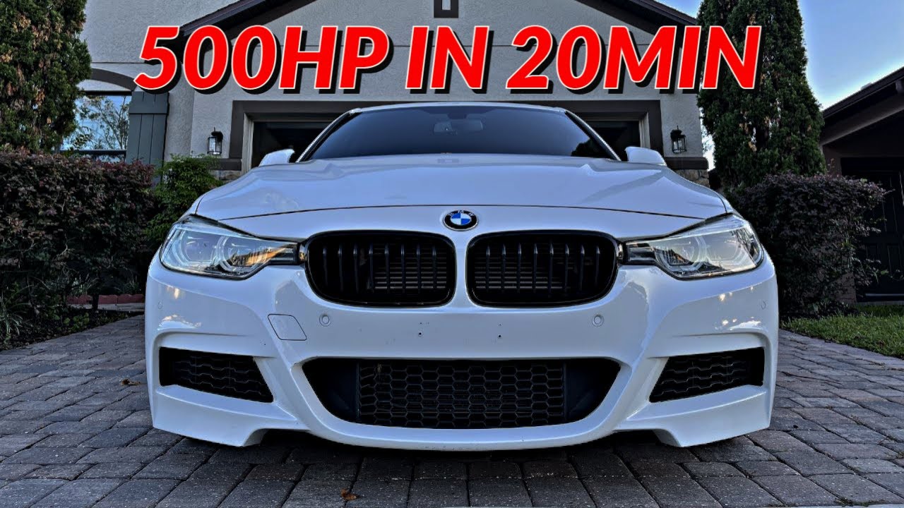 Easiest and quickest way to make 500HP on a F30 340i - YouTube