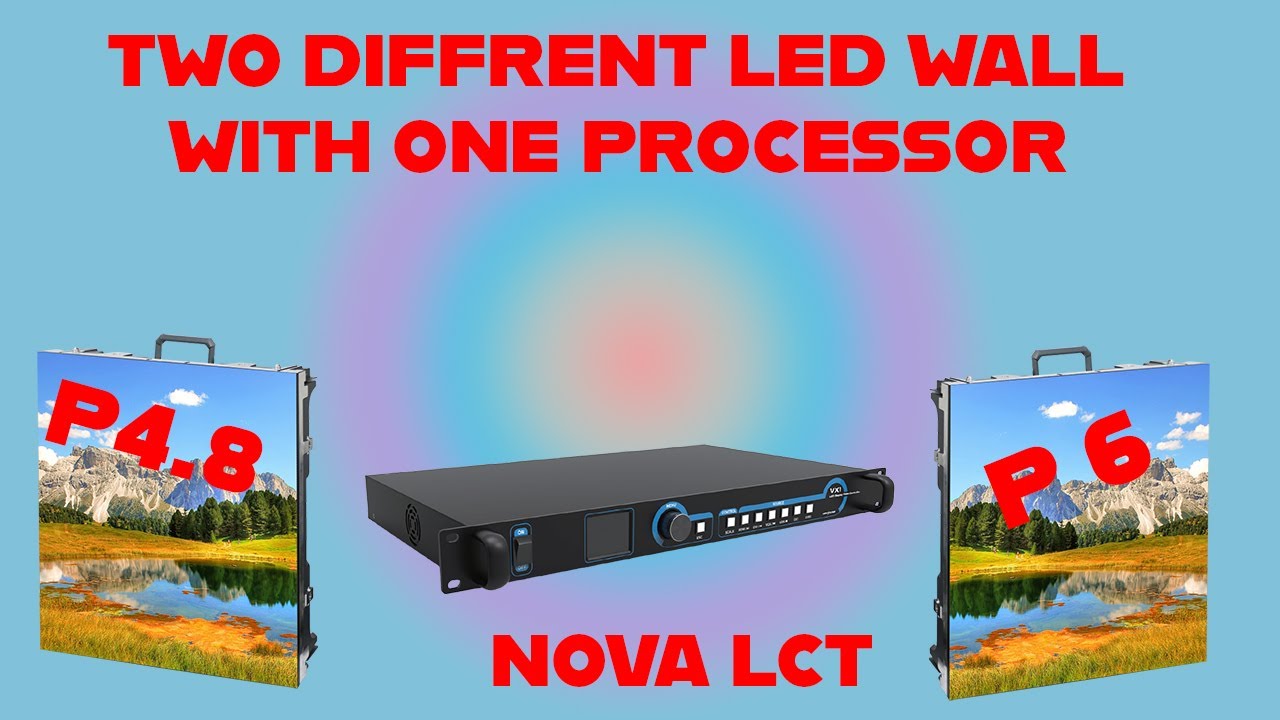 How To Configure 2 different led wall with one processor#novalct ...