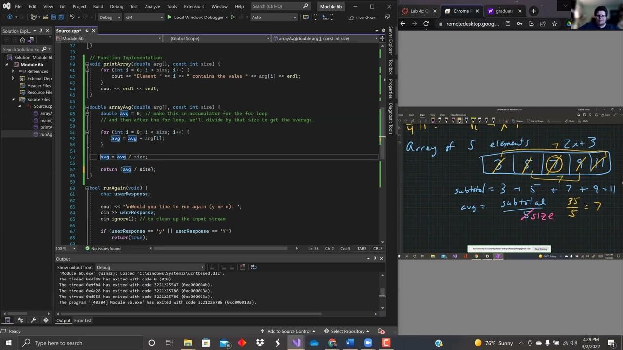 CSCI 001 Intro to C++ Module 6b More Array Practice and Character Arrays - YouTube