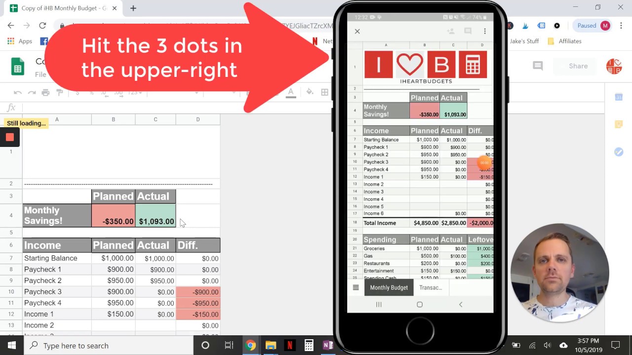 How To Create A Budget Google Sheets Template Mobile Friendly How To Create A Budget Google Sheets Template Mobile Friendly