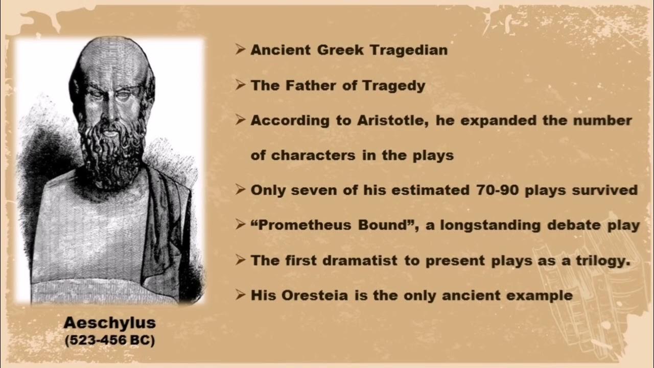 Aeschylus (Greek Tragedian) | English for competitive exams | Tamil ...