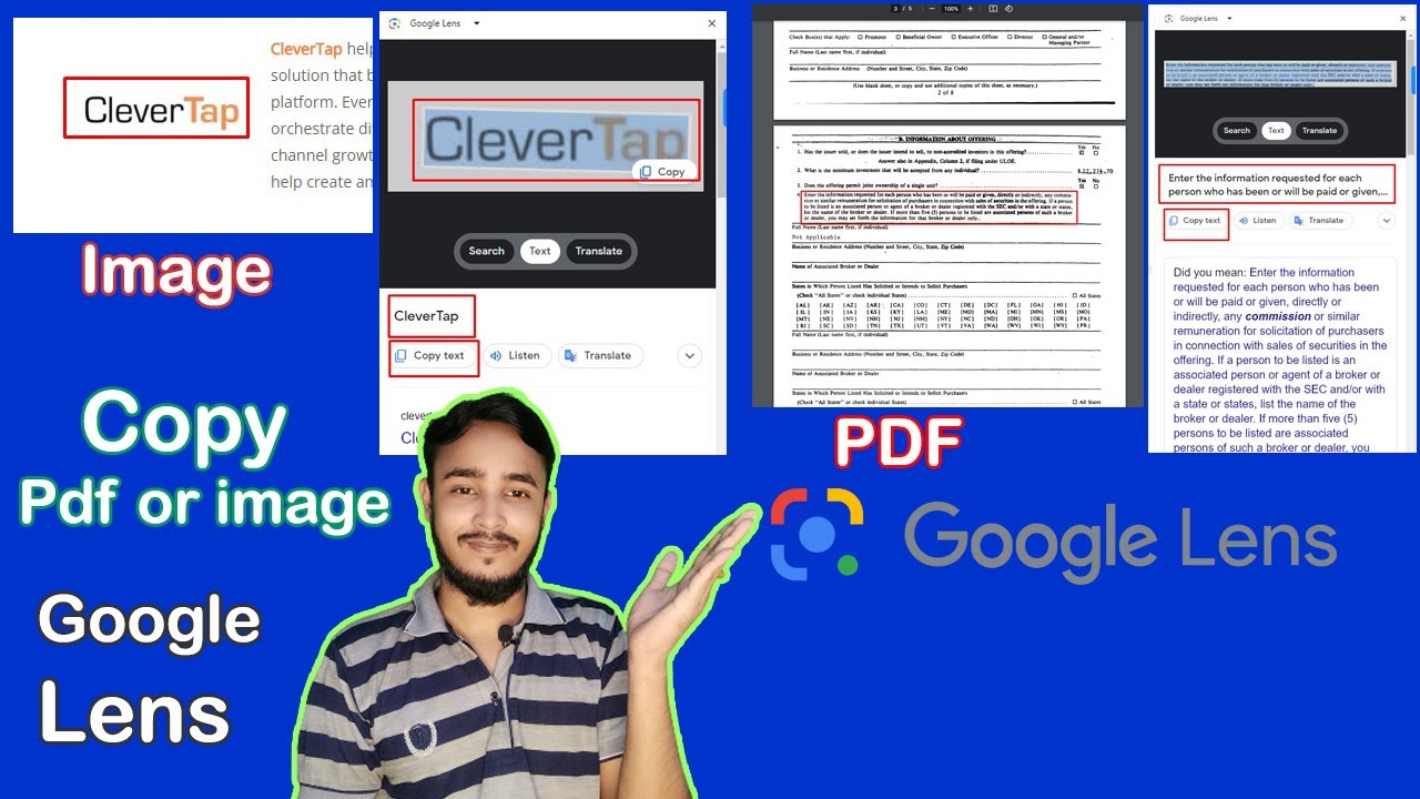 How to use Google Lens to copy PDF Image or anything | Dark Shaty - YouTube