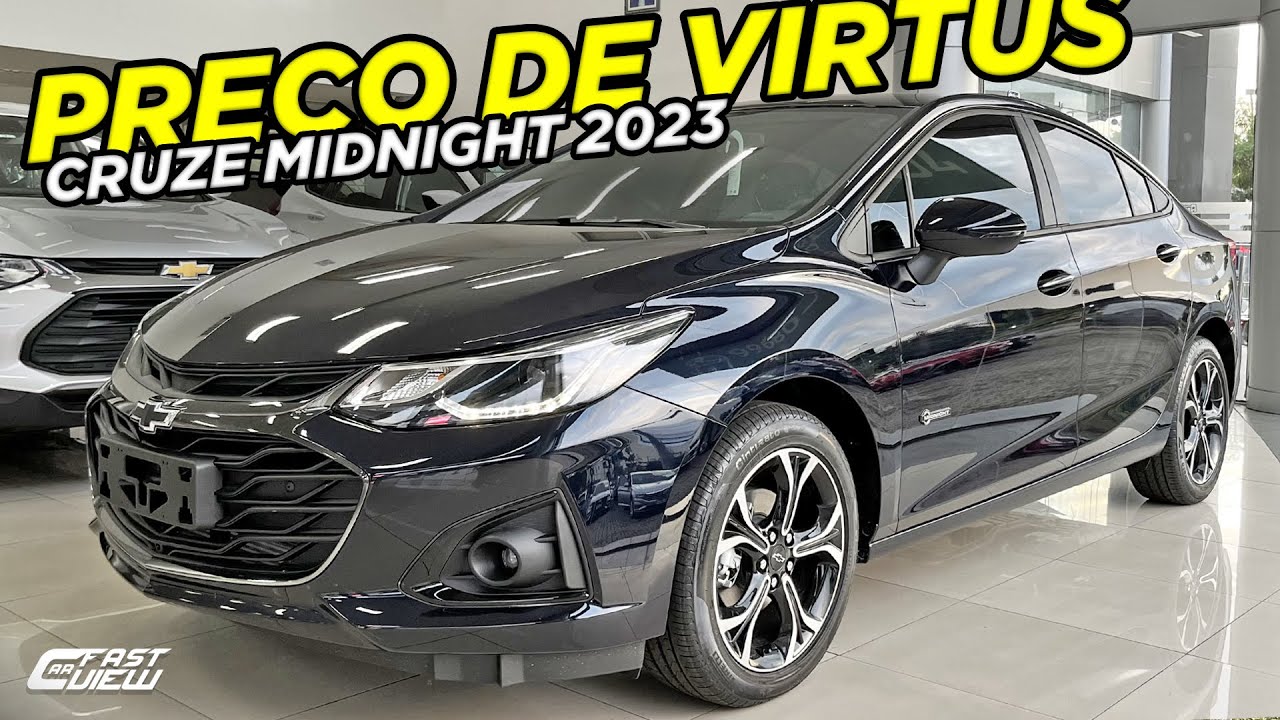 NOVO CHEVROLET CRUZE MIDNIGHT 2023 COM PREÇO DE VIRTUS EXCLUSIVE TRAZ ...