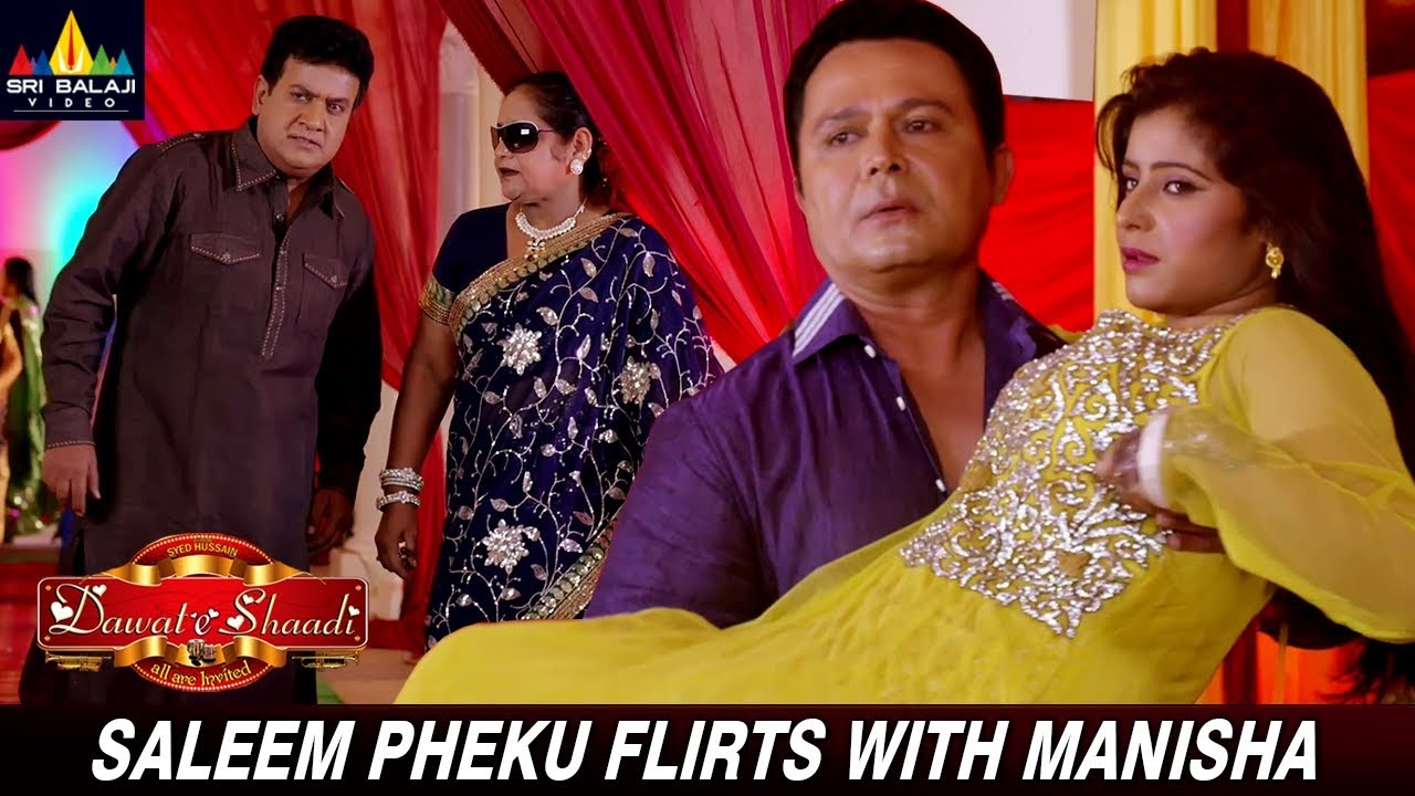 Saleem Pheku Flirts with Manisha | Dawat E Shaadi | #AzizNaser # ...