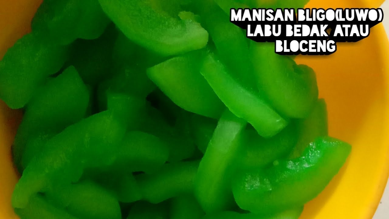 cara membuat manisan bligo(luwo) - YouTube