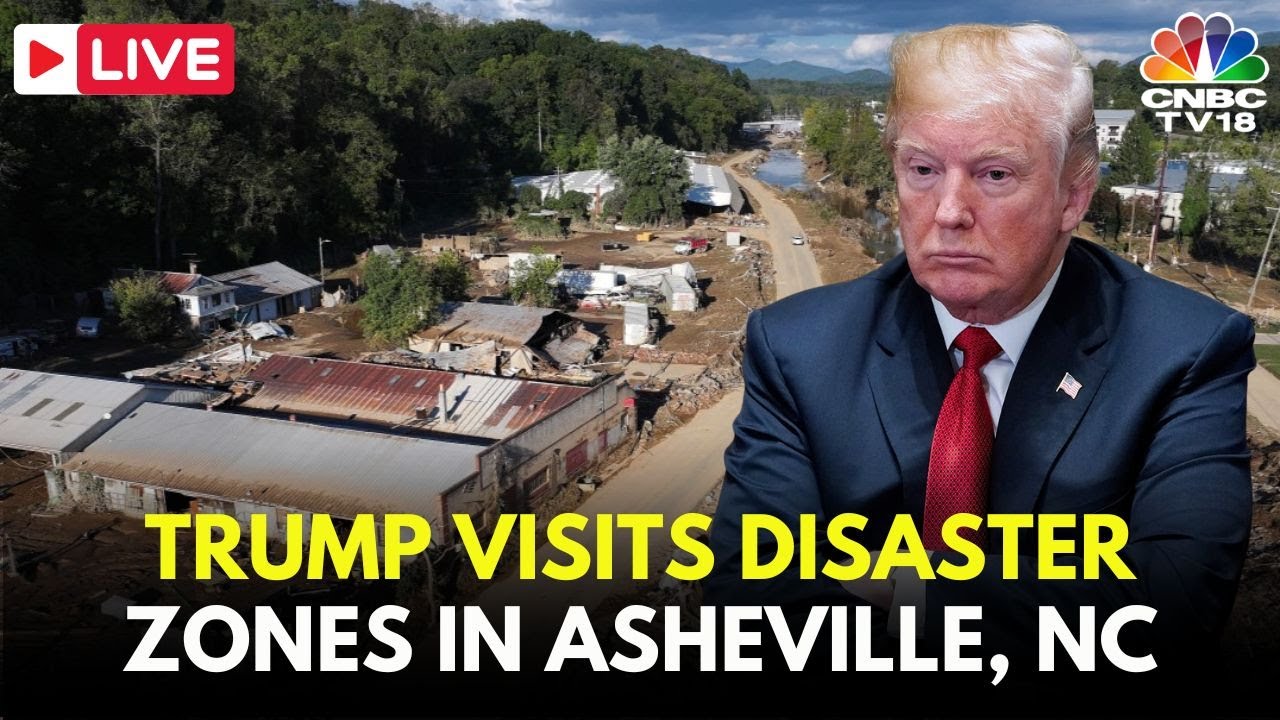 LIVE: President Donald Trump Visits Devastated Areas Of North Carolina ...