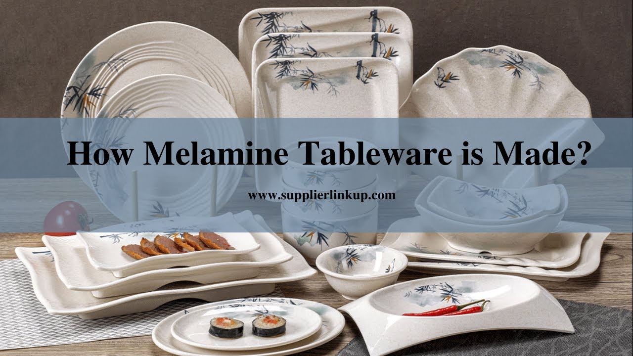 How melamine tableware is made? - YouTube