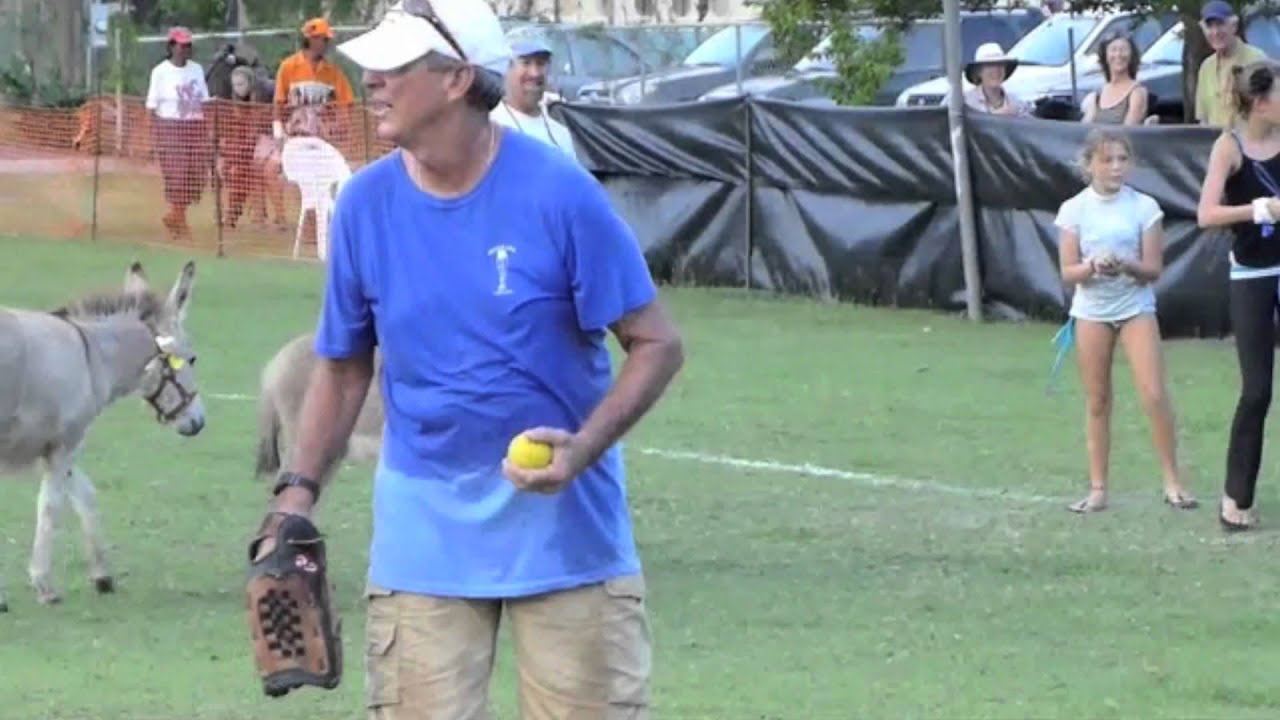 Donkey Softball On-StJohn.com - YouTube