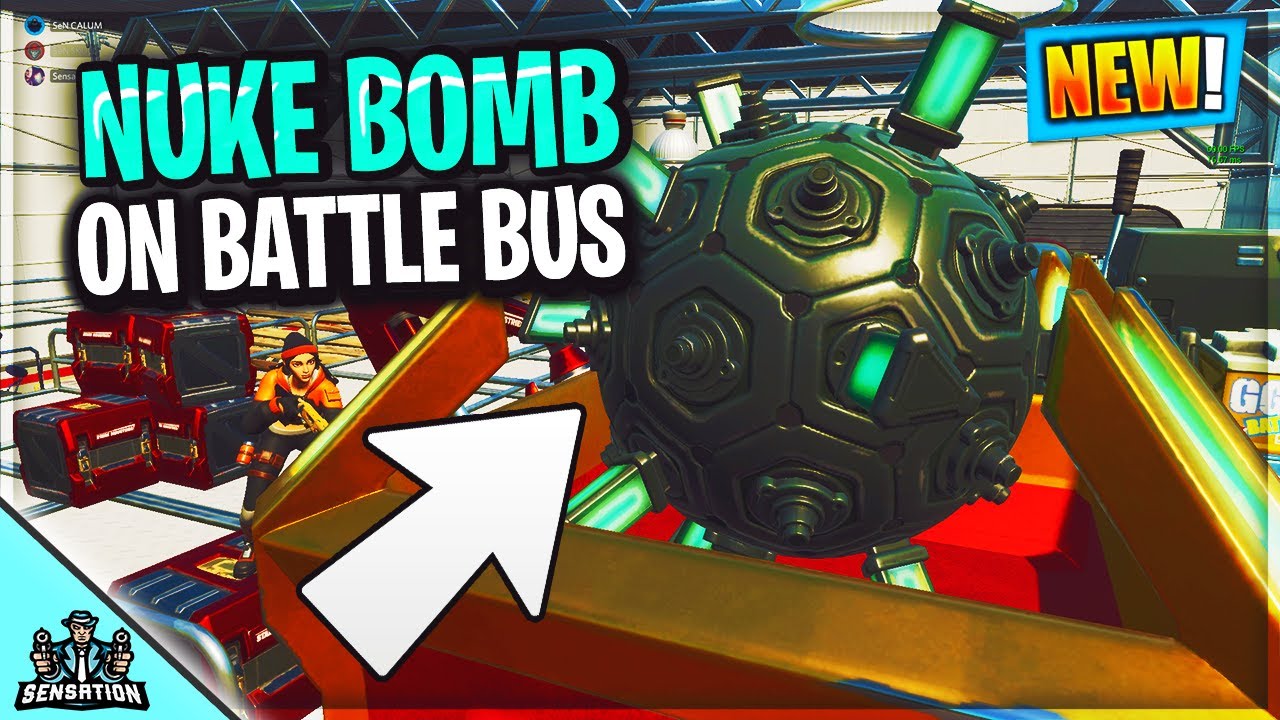 NUCLEAR BOMBS ARE BEING ATTACHED TO BATTLE BUSES IN FORTNITE AT STARK ...
