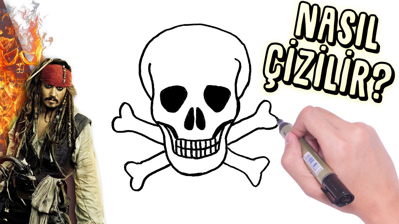 Kuru Kafa Çizimi | ÇOK KOLAY Kuru Kafa Nasıl Çizilir? - YouTube