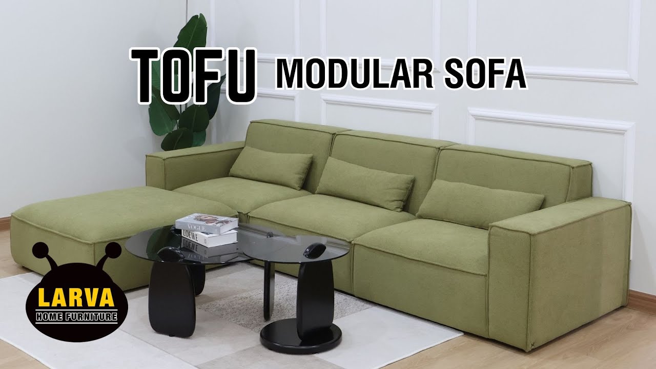 Tofu Modular Sofa | Larva Home Furniture - YouTube