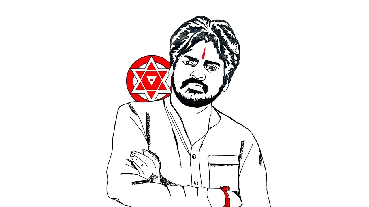 How To Draw Pawankalyan Drawing | Vakeel saab | pawan kalyan drawing ...